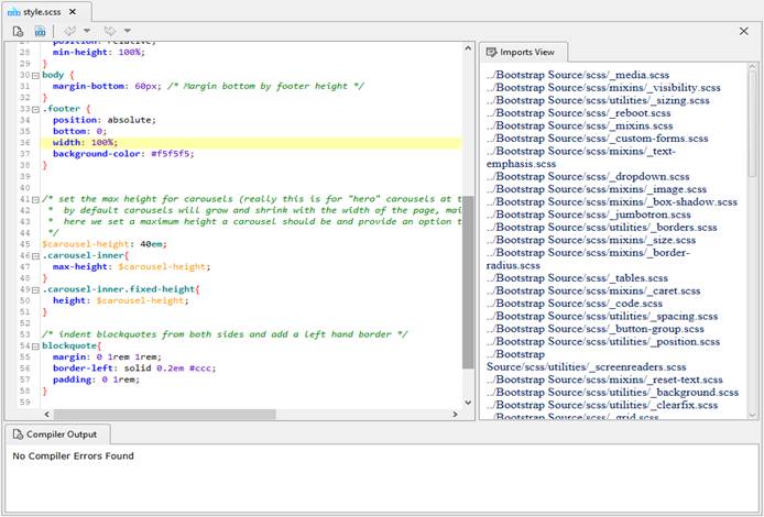 Style Sheet Editor Style Sheet Editor